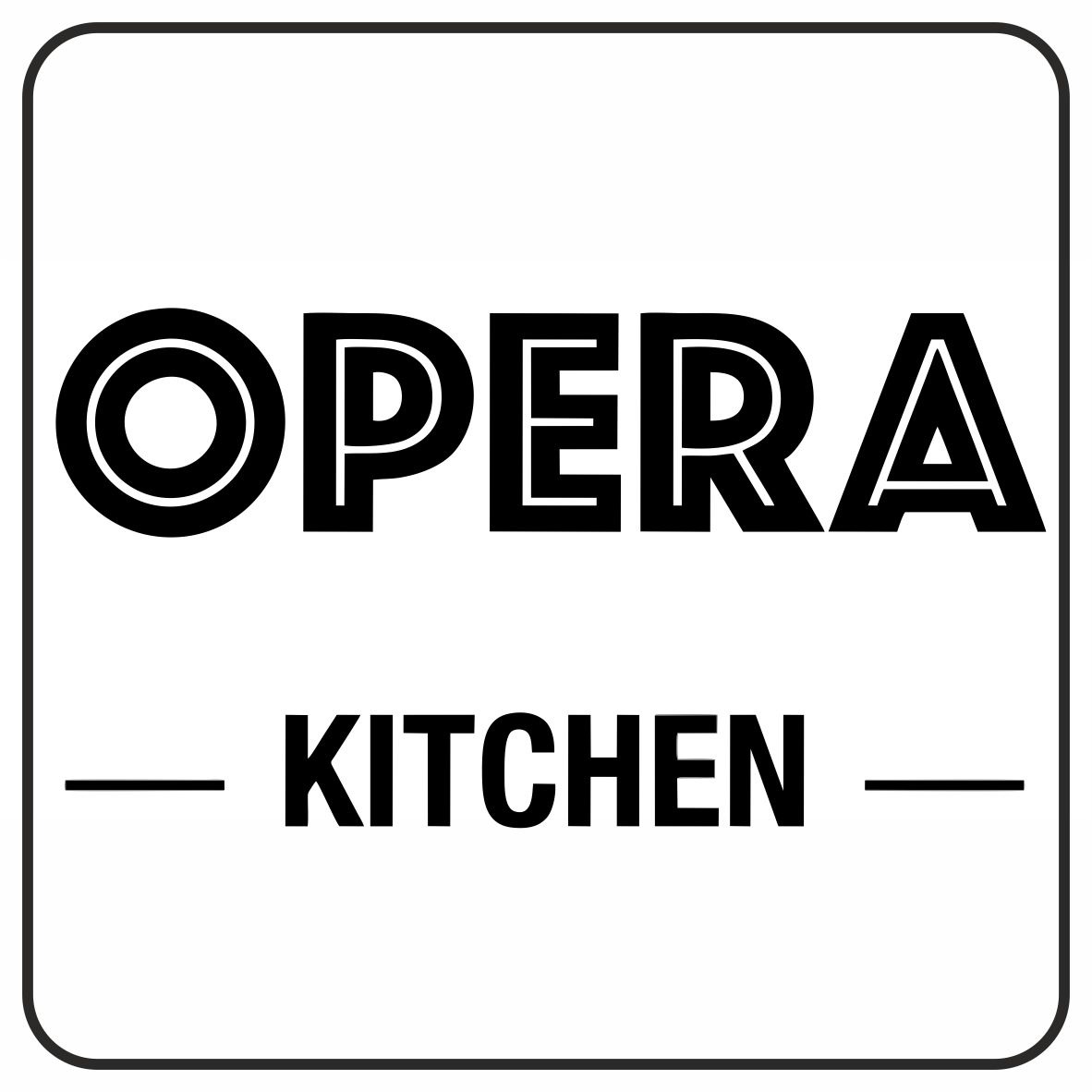 Opera Kitchen menu